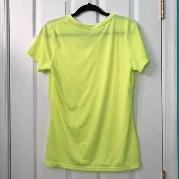 Nike | Tops | Nike Dryfit Neon Yellow Shirt | Poshmark
